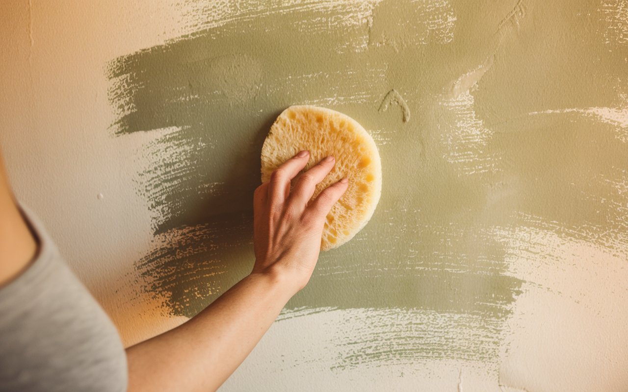 How to Create Stunning Wall Paint Effects Using a Sponge | My desired home