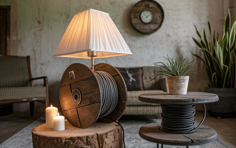 Decorating With Cable Reels | My desired home