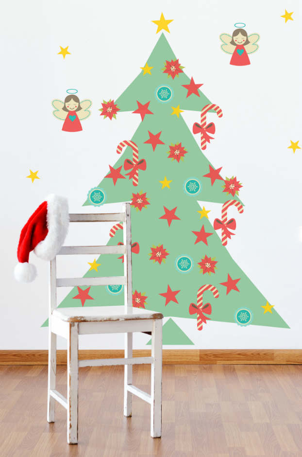 Diy adhesive Christmas Trees by Pixers | My desired home