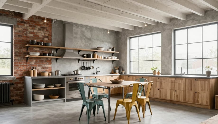 Modern industrial kitchen in 44 awesome photos | My desired home