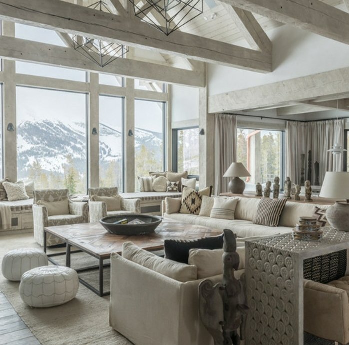 Rustic lounge - tips and 80 photos to create a cozy nest that breathes ...