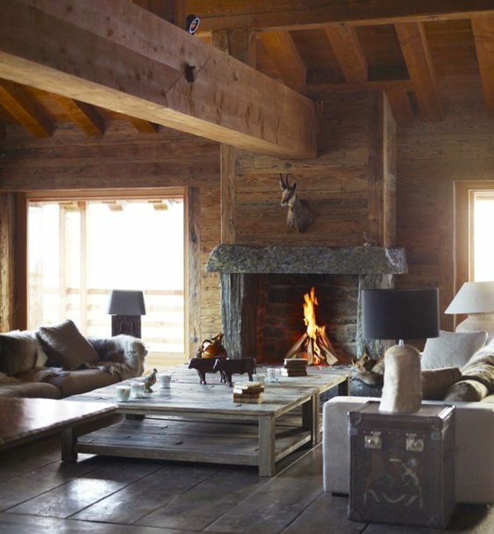 Rustic lounge - tips and 80 photos to create a cozy nest that breathes ...