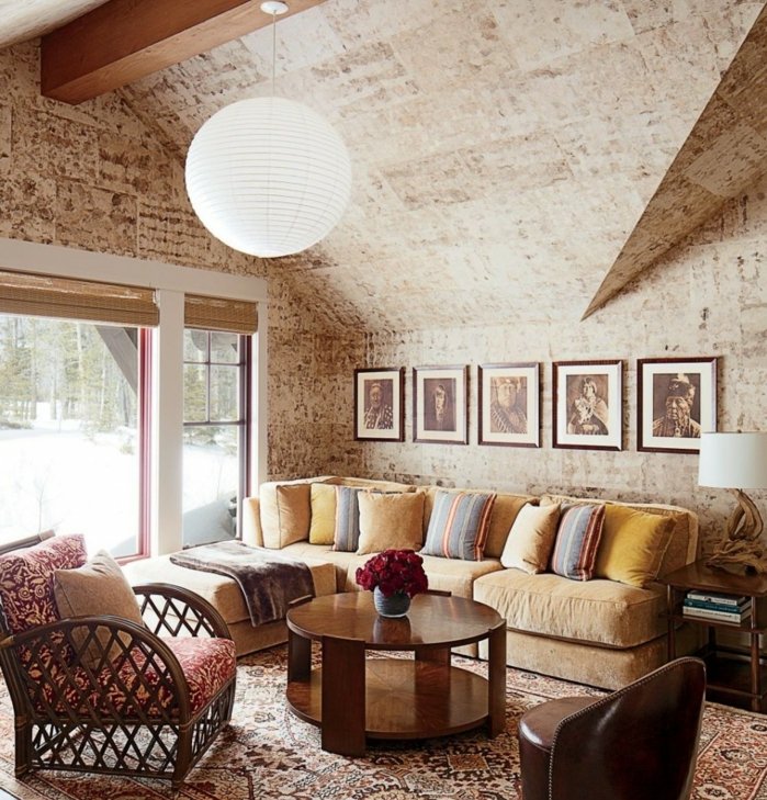 Rustic lounge - tips and 80 photos to create a cozy nest that breathes ...