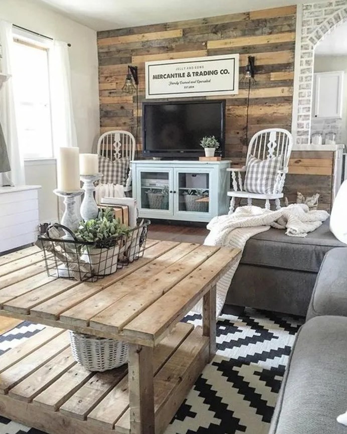 Rustic lounge - tips and 80 photos to create a cozy nest that breathes ...