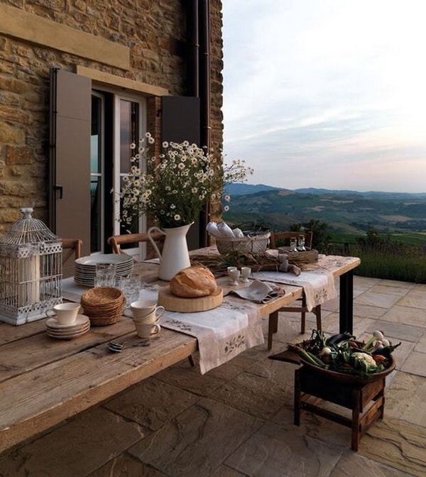Isnpiring rustic terraces deco ideas | My desired home