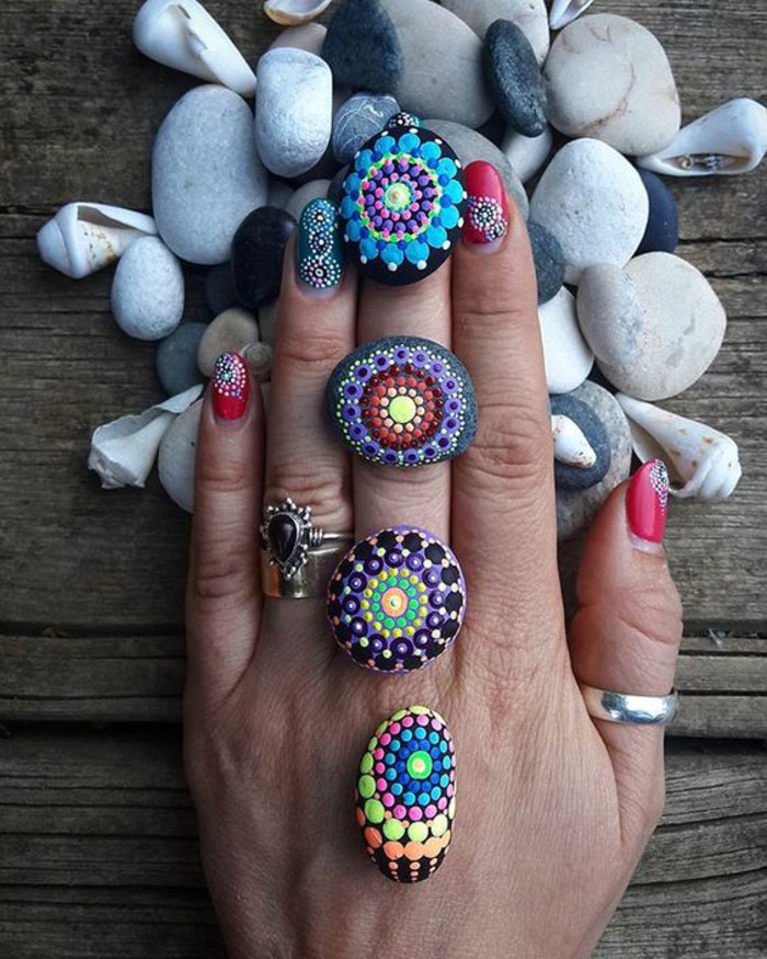 The art of pebble painting in 60 photos and tutorials - a creative ...