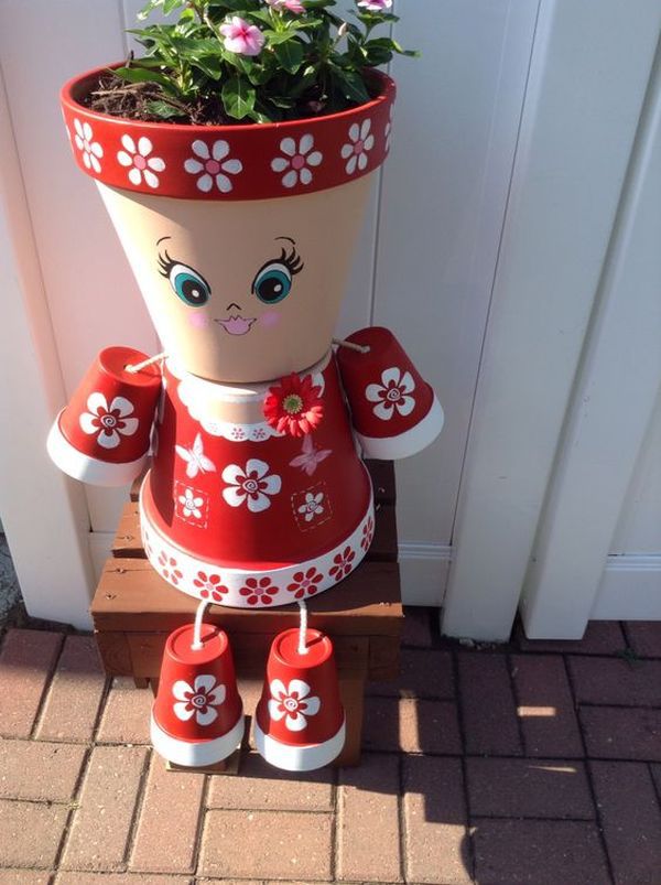 Decorations made of ceramic pots - 18 projects made this summer | My ...