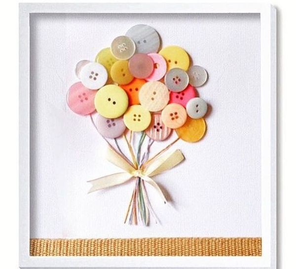 Impressive decorations from buttons | My desired home
