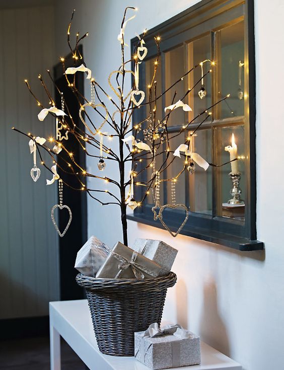 Instead of a Christmas tree this year we adorn a charming tree of ...