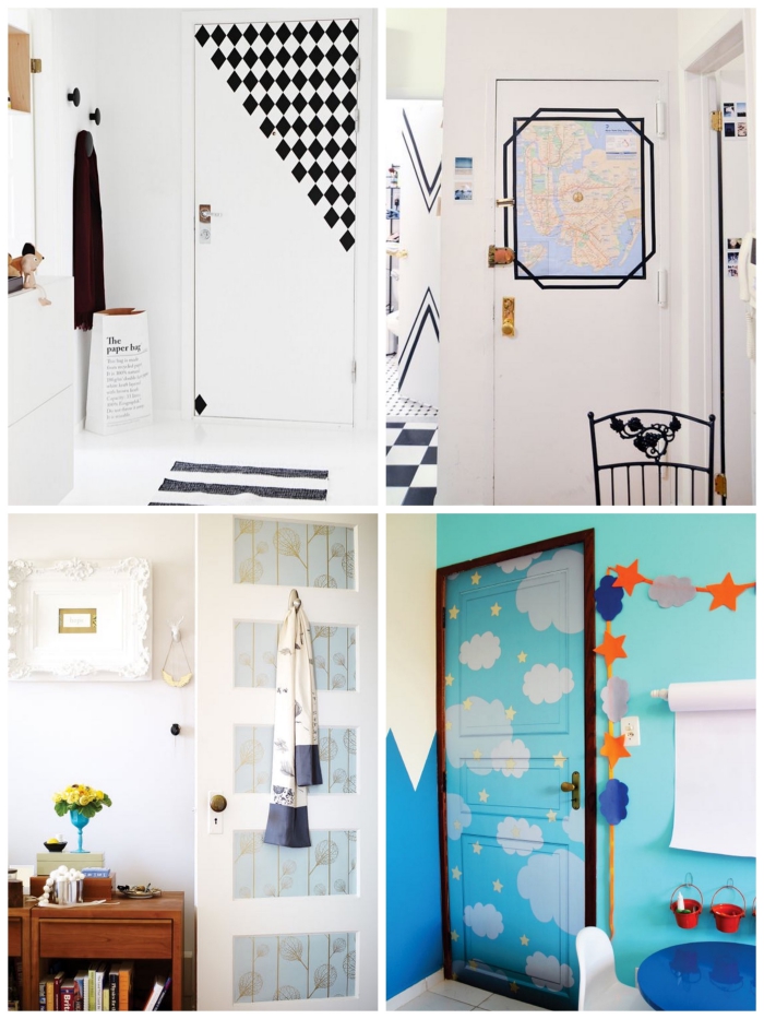Door decoration: 50+ ideas for converting the interior door into an ...