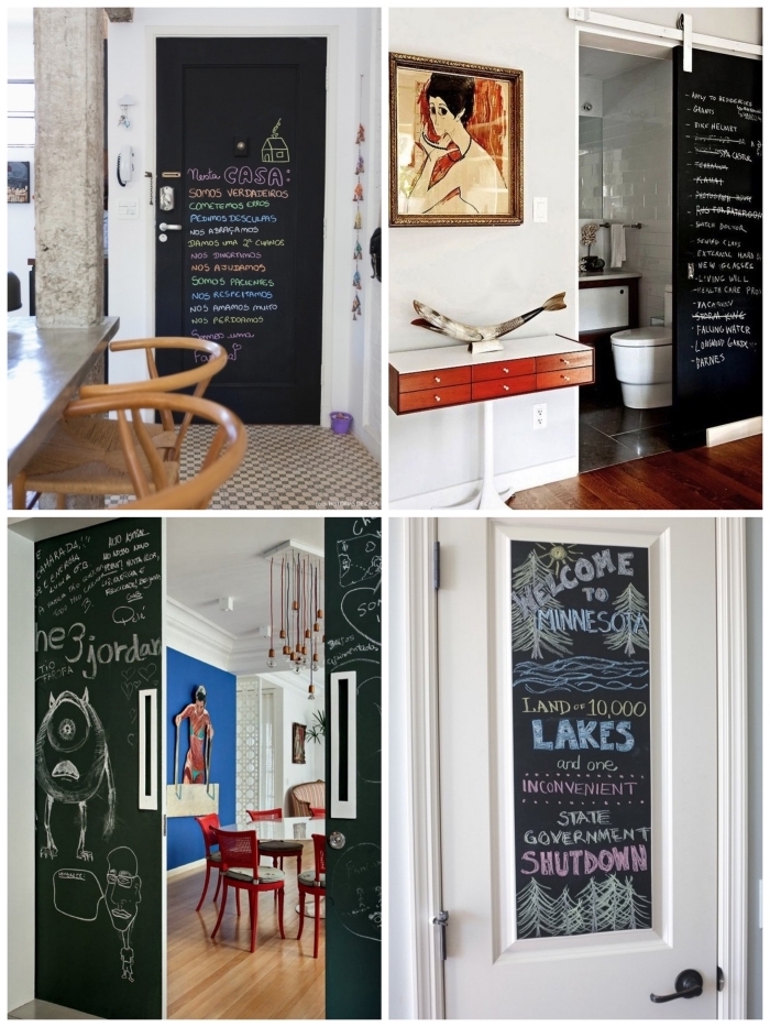Door decoration: 50+ ideas for converting the interior door into an ...