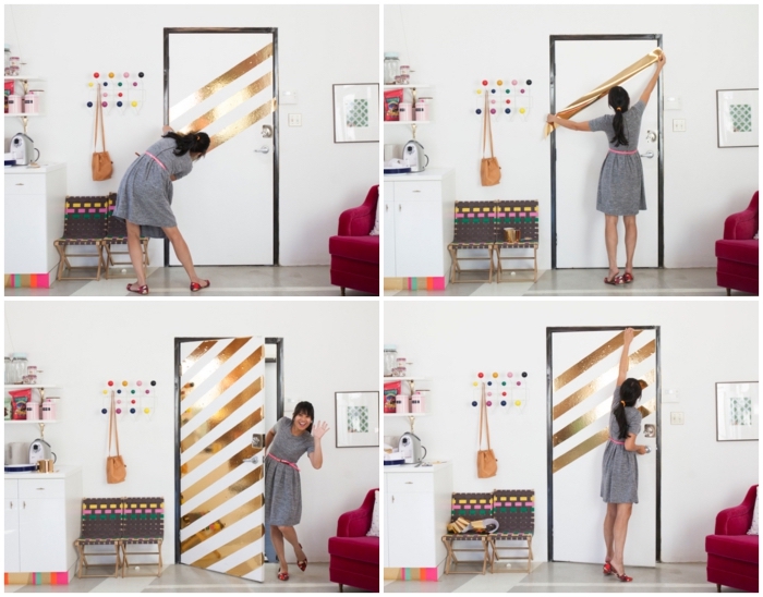 Door decoration: 50+ ideas for converting the interior door into an ...