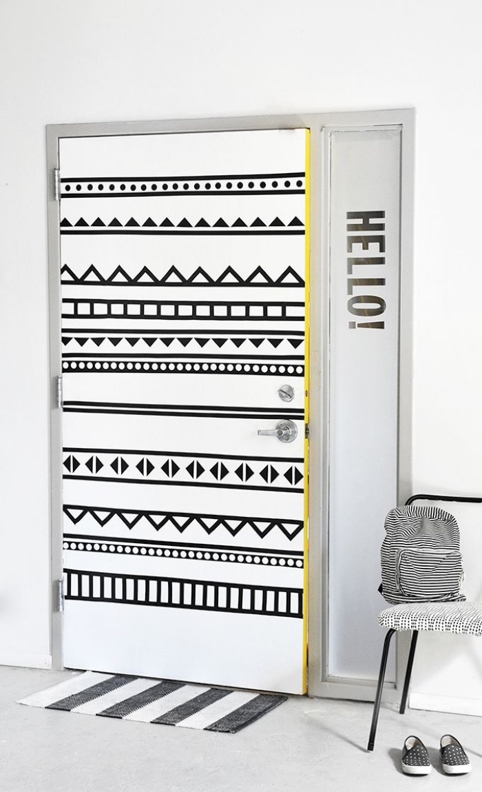 Door decoration: 50+ ideas for converting the interior door into an ...