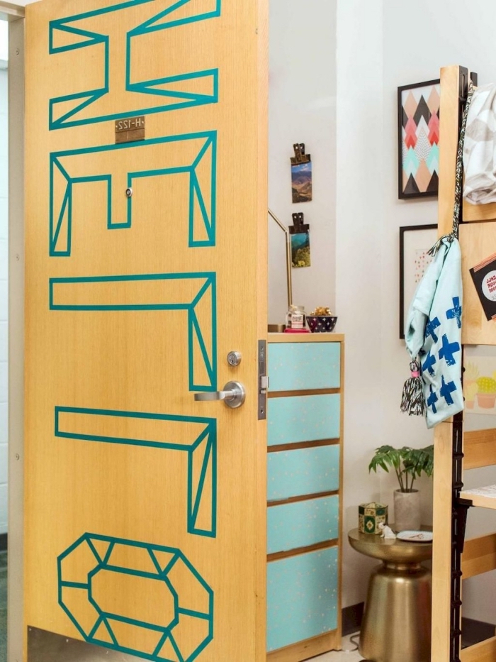 Door decoration: 50+ ideas for converting the interior door into an ...