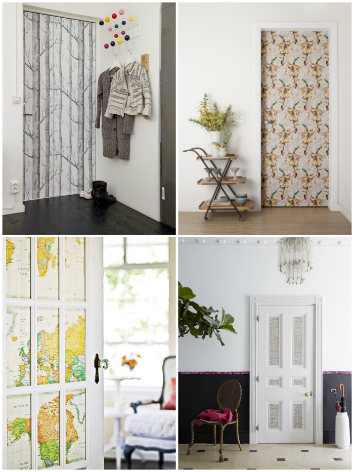 Door decoration: 50+ ideas for converting the interior door into an ...