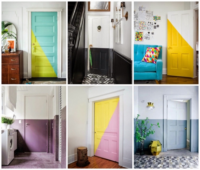 Door decoration: 50+ ideas for converting the interior door into an ...