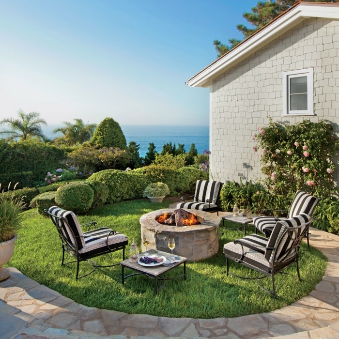 Garden seating area - 50+ ideas on how to make an outdoor living room ...