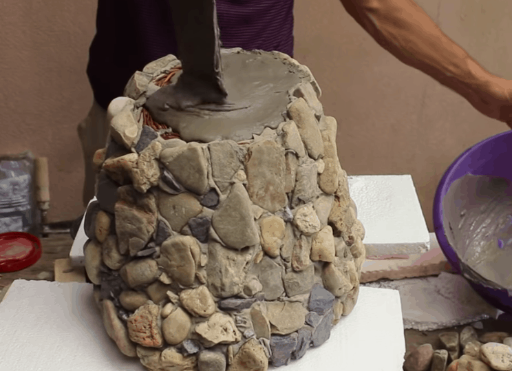 How to Make an Unbelievable Diy Stone Pot - a spectacular flowerbed in ...