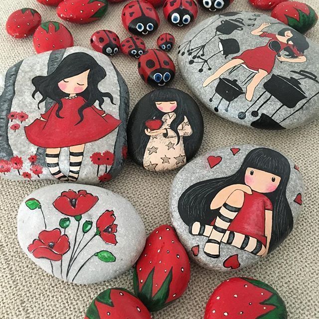 Beautiful decorations with painted stones | My desired home