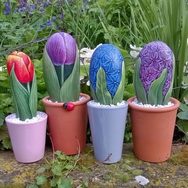 Beautiful decorations with painted stones | My desired home