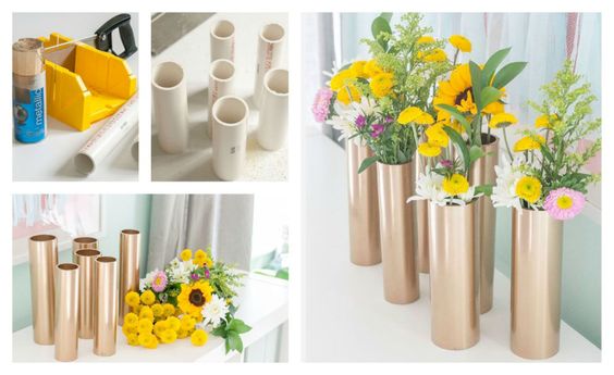 Creative DIY pots and vases with PVC pipes | My desired home