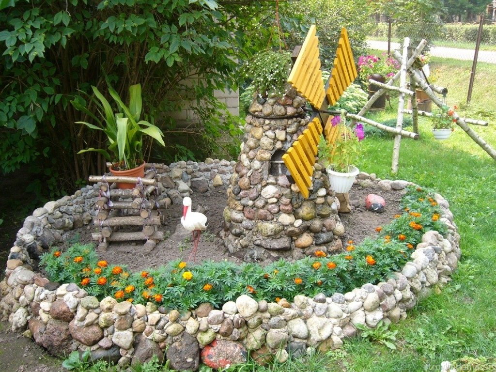 50 DIY Stone flower beds and rock gardens that will boost your garden ...