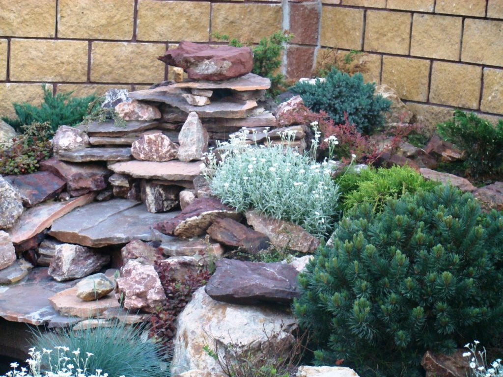 50 DIY Stone flower beds and rock gardens that will boost your garden ...