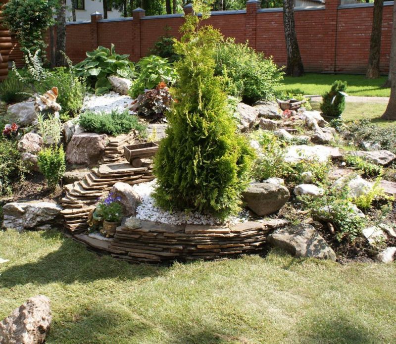 50 DIY Stone flower beds and rock gardens that will boost your garden ...