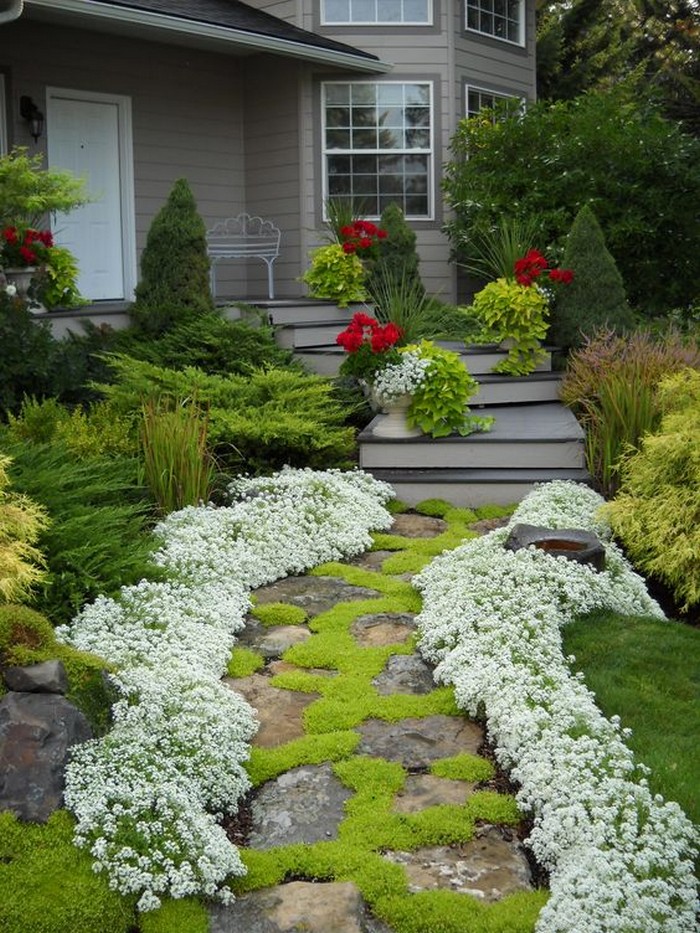 DIY garden flower Curb: 45 Ideas for a Bright Courtyard | My desired home