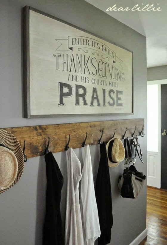 27 Great vintage ideas with DIY wall coat racks | My desired home