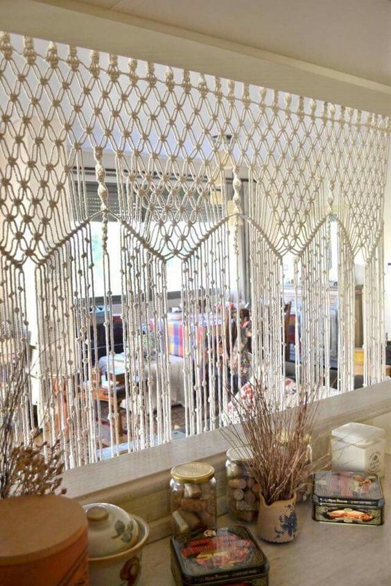 Macrame curtains - an old trend returned to homes decoration | My ...