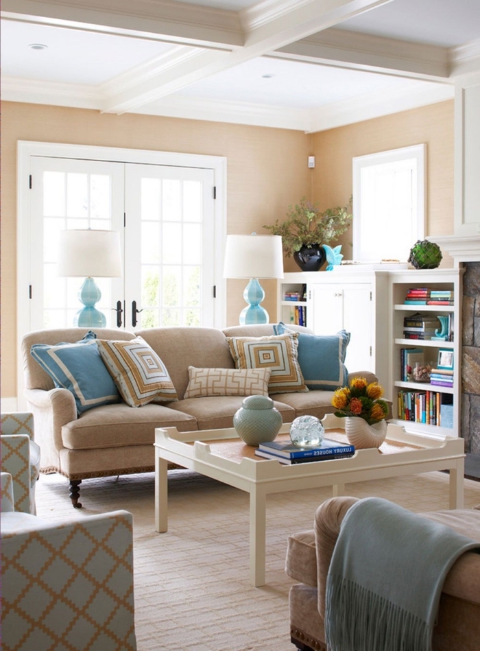 Give a relaxed aura to your home decor with the sand color | My desired ...