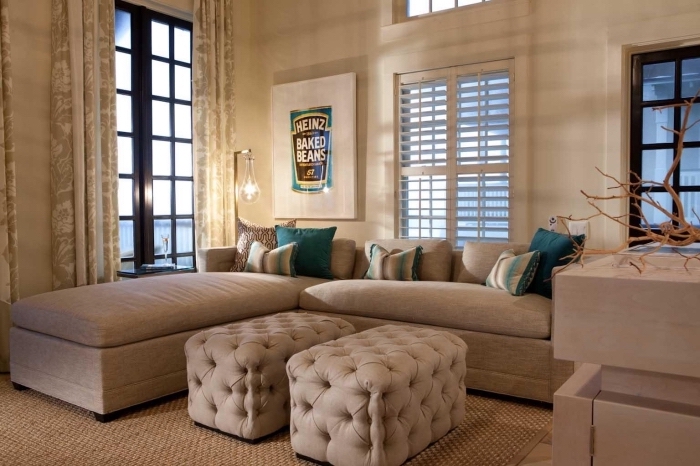 Give a relaxed aura to your home decor with the sand color | My desired ...