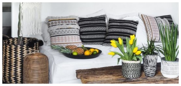 Fresh summer decoration with wicker objects | My desired home