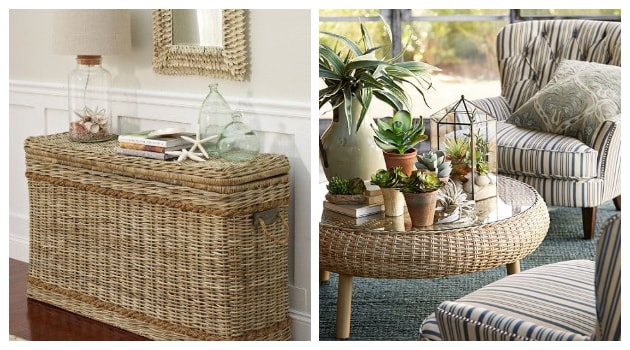 Fresh summer decoration with wicker objects | My desired home