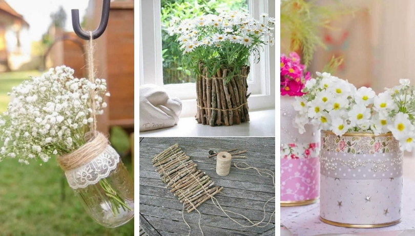 Wonderful decorating ideas with DIY rustic vases | My desired home