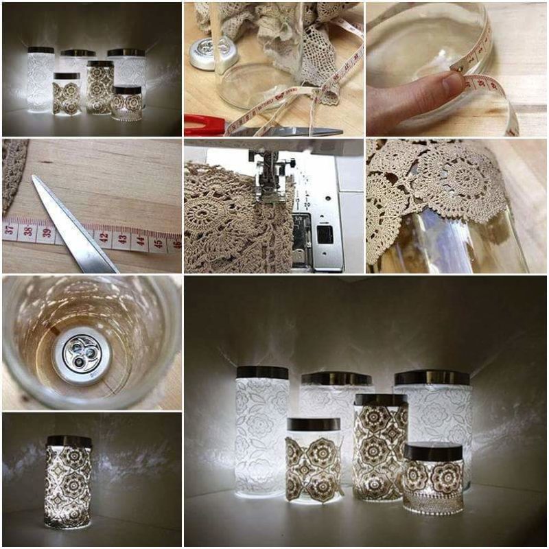 Elegant and graceful DIY decorations for the house with lace | My ...