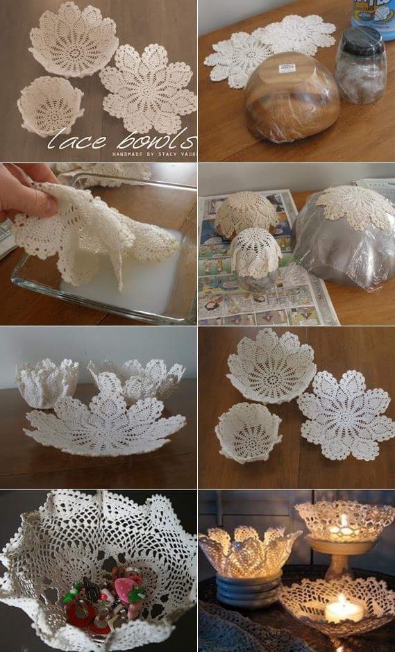 Elegant and graceful DIY decorations for the house with lace | My ...
