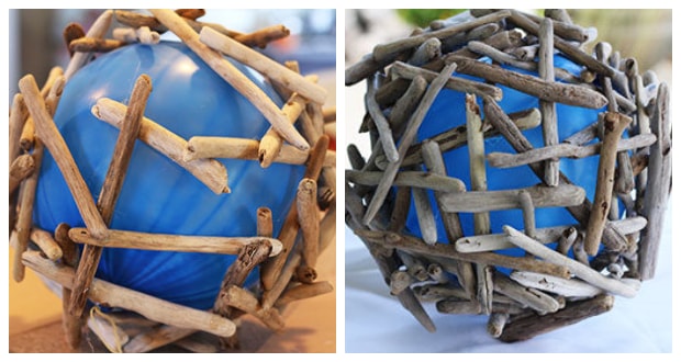 DIY Wooden ball lamps from twigs or driftwood | My desired home