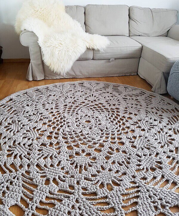 DIY knitted round rugs: +52 gorgeous models for your home | My desired home