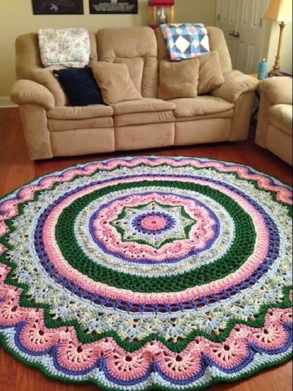 DIY knitted round rugs: +52 gorgeous models for your home | My desired home