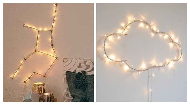 How to make DIY wire lights wall decorations | My desired home