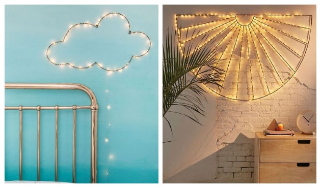 How to make DIY wire lights wall decorations | My desired home