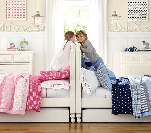 Children's room for two children: layout options and photos of bright ...