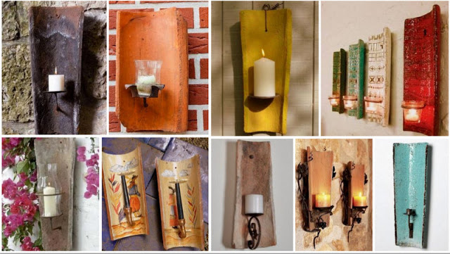 Special DIY Candlesticks ideas from old tiles | My desired home