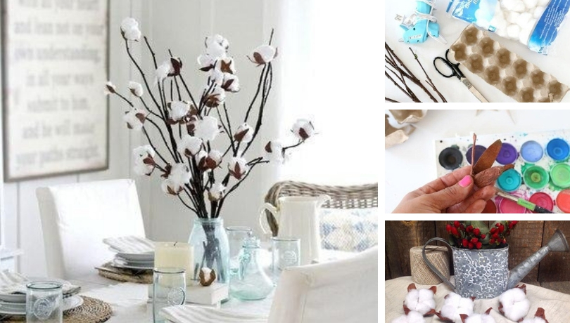 DIY blooming cotton branch | My desired home