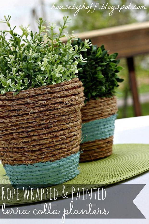 Unbelievable DIY rope planters for your home and garden | My desired home