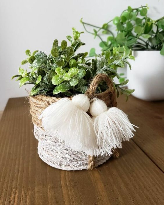 Unbelievable DIY rope planters for your home and garden | My desired home