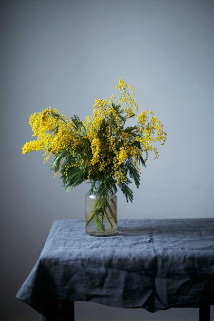 Deco trend: bouquets of mimosas to color your winter | My desired home
