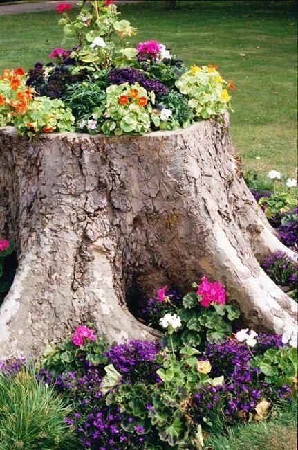 25 Great Ideas With Tree Trunks That Will Originaly Upgrade Your Garden ...